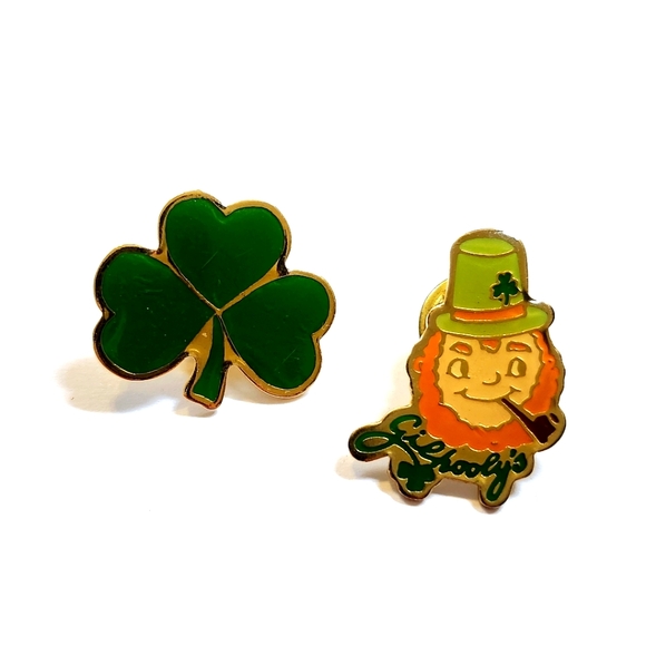 Accessories | 2 Vintage Shamrock Irish Pins | Poshmark
